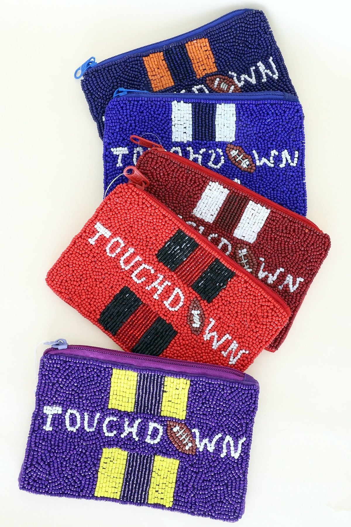 Touchdown Themed Seed Bead Bag – Texas Patina